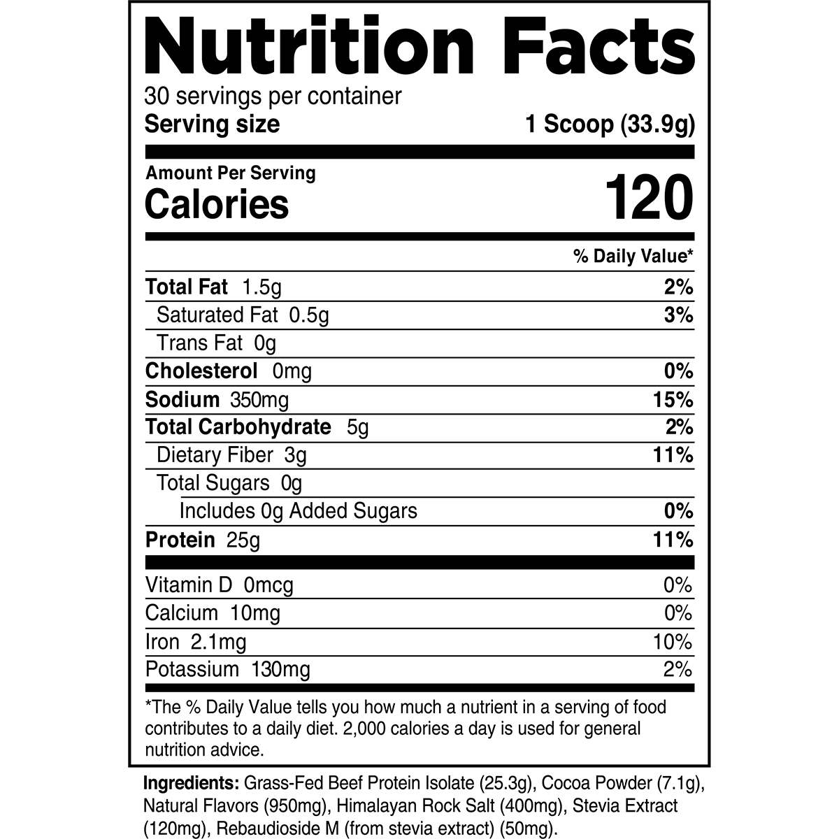 Grass-Fed Beef Protein Isolate – Transparent Labs