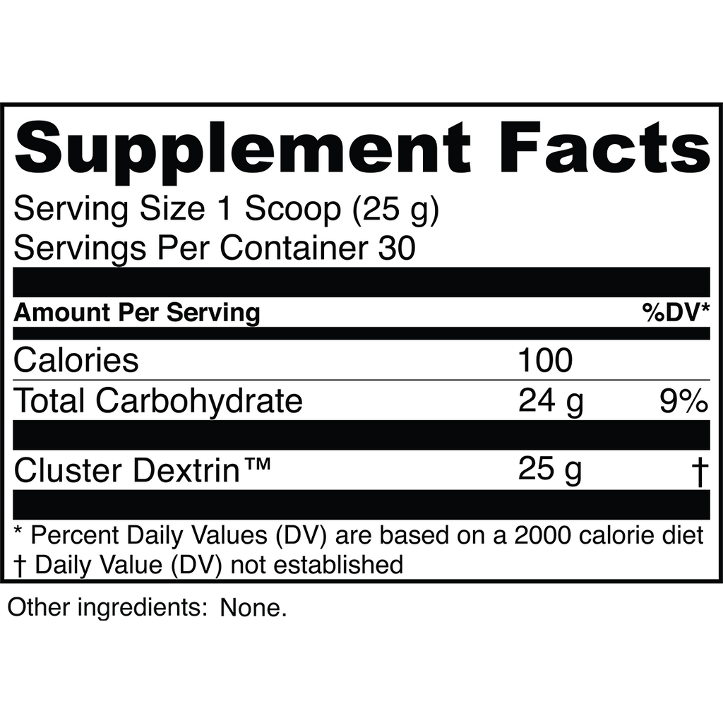 Cluster Dextrin: Carbohydrate supplement for athletic performance ...