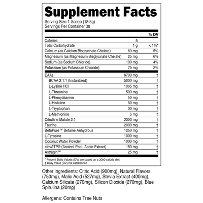 Intra Workout Supplement | 30 Servings | 6.7 g EAAs – Transparent Labs