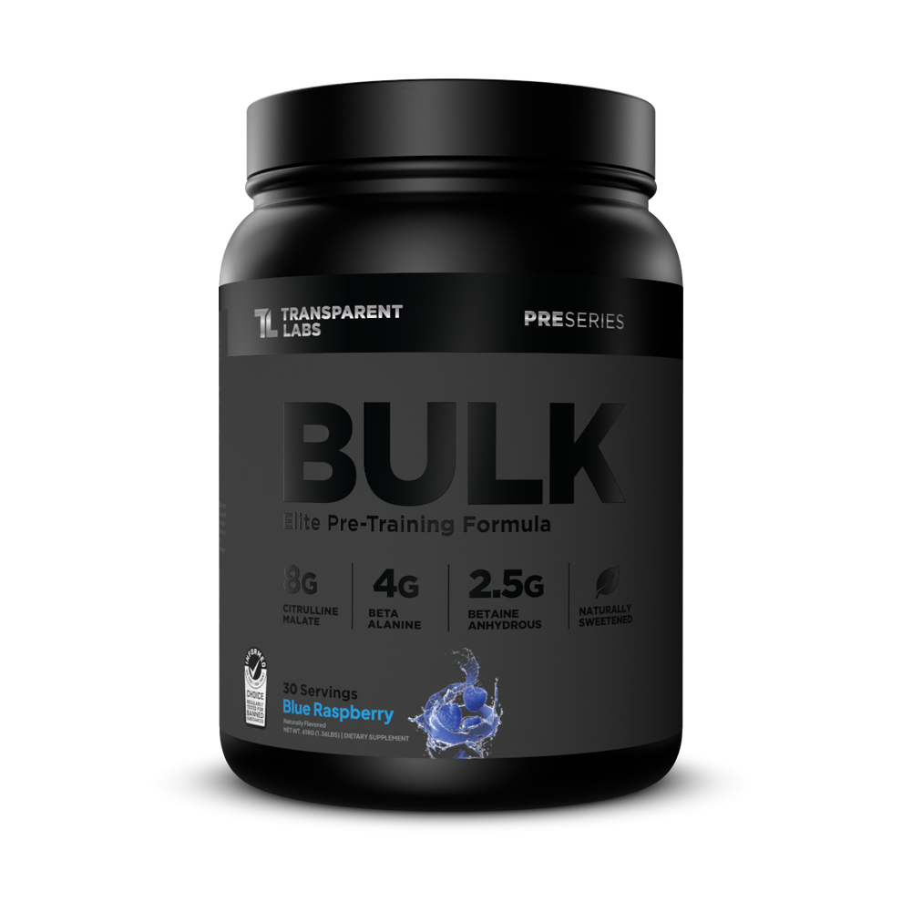 Bulk Black Pre-Workout | High-Stim Formula – Transparent Labs