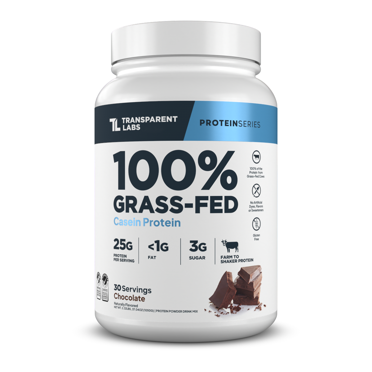 Casein Protein Powder | 100% Grass Fed – Transparent Labs