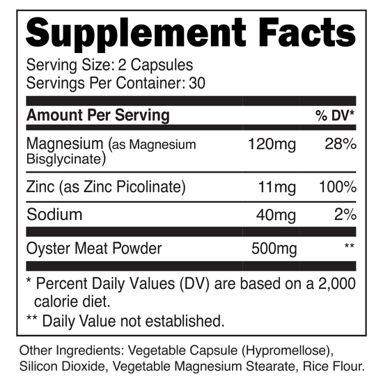 ZMO Supplement: Zinc, Magnesium & Oyster Extract Formula – Transparent Labs