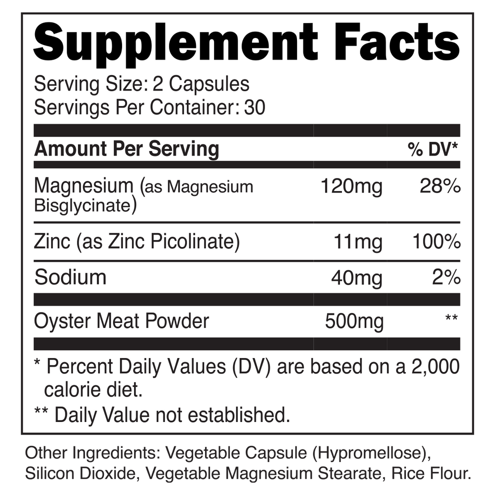 ZMO Supplement: Zinc, Magnesium & Oyster Extract Formula – Transparent Labs